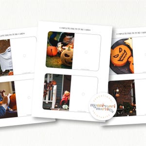 HALLOWEEN Montessori Picture Matching Activity, Toddlers Matching Game ...
