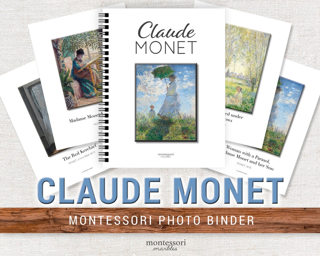 CLAUDE MONET Montessori Picture Binder Art History for - Etsy