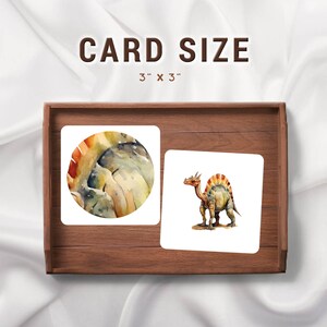 DINOSAUR Pattern Matching Puzzle Activity Montessori Inspired Visual ...