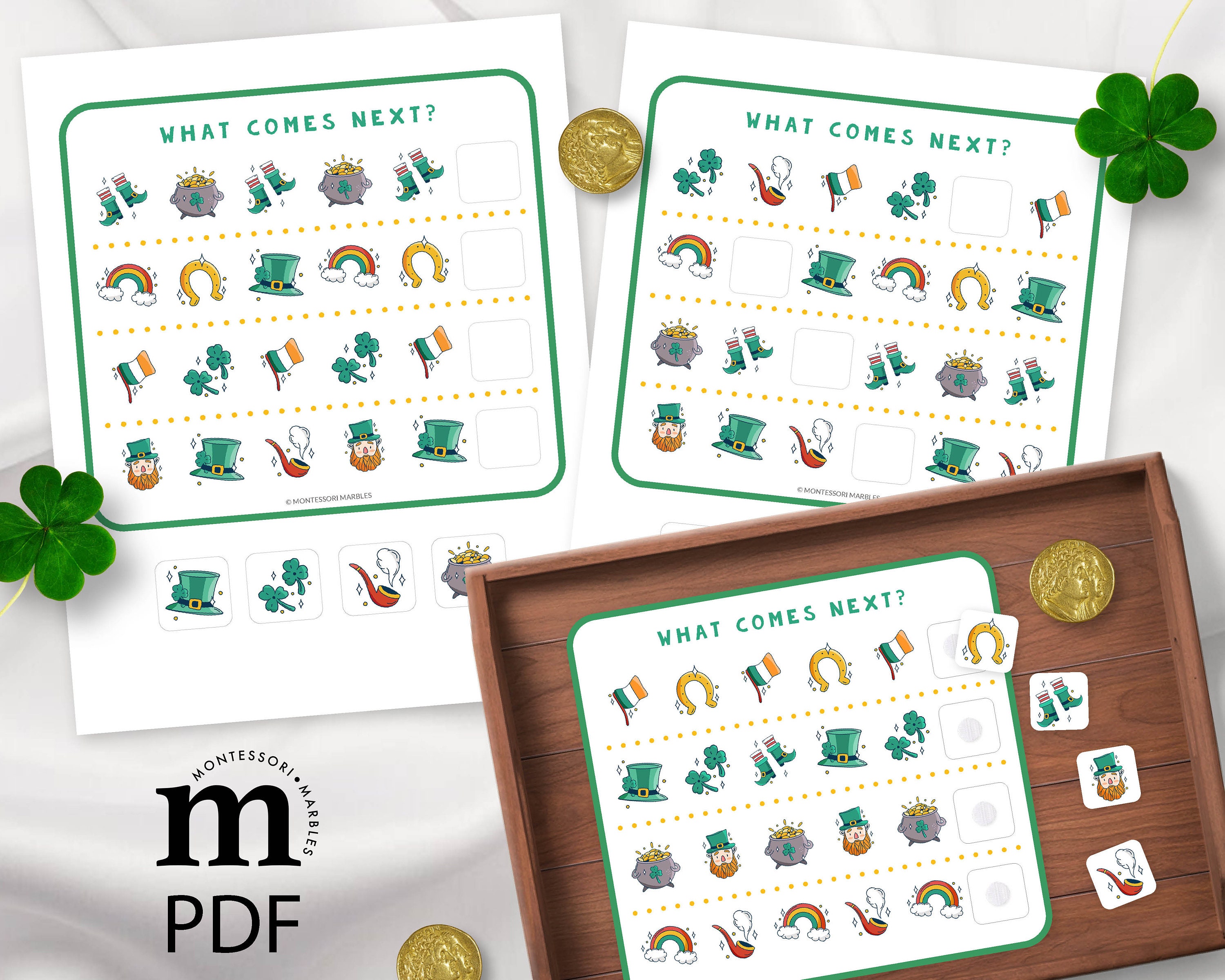 ST PATRICK'S DAY Complete the Patterns Pattern - Etsy