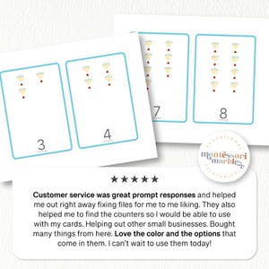 HANUKKAH Counting Cards, Counter Cards, Count 1 to 10, Preschool Math ...