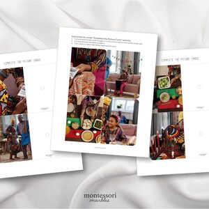 KWANZAA Montessori Picture Matching Activity, Toddlers Matching Game ...