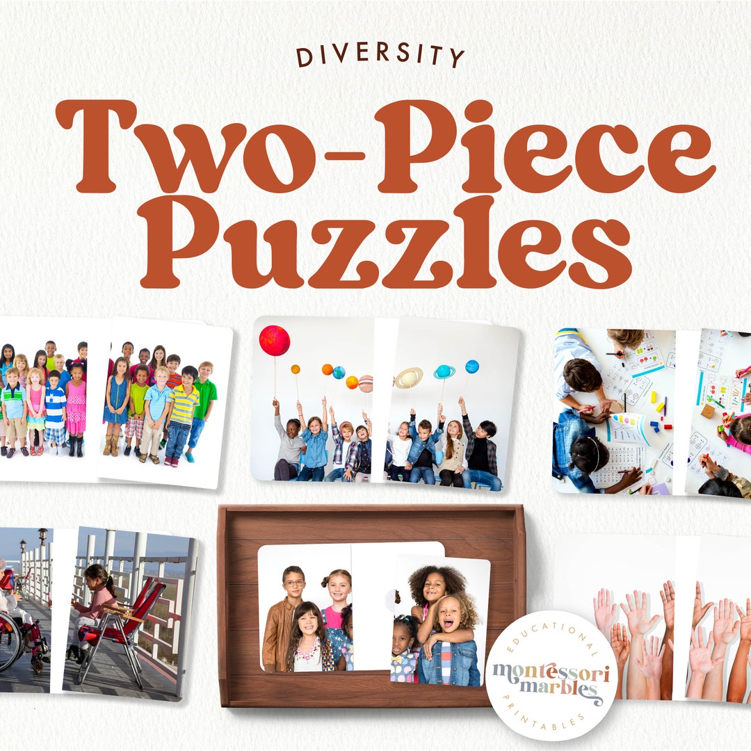 DIVERSITY Montessori Picture Matching Activity | Toddlers Matching Game ...