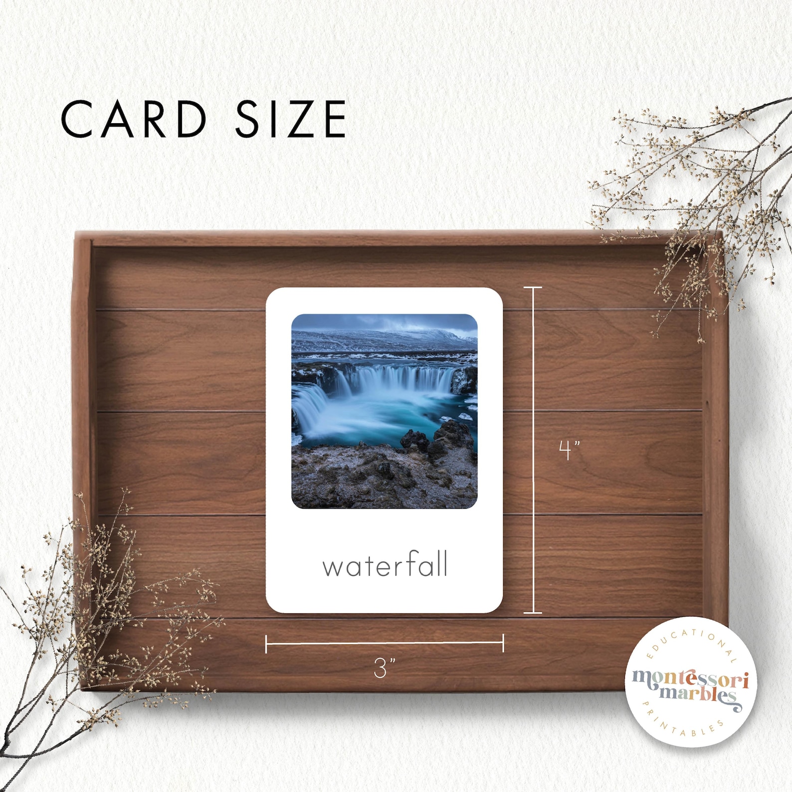 Landforms Flash Cards | Montessori Geography Learning | Real Photo ...