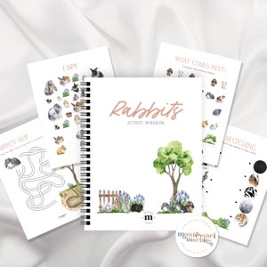Rabbits Activity Workbook | Montessori Science | Spring Activities ...