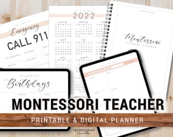 The Ultimate Montessori Teacher Planner January 2023-december - Etsy