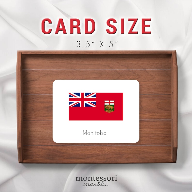 CANADA Provincial Flag Flash Cards 10 Provinces and 3 Territories ...