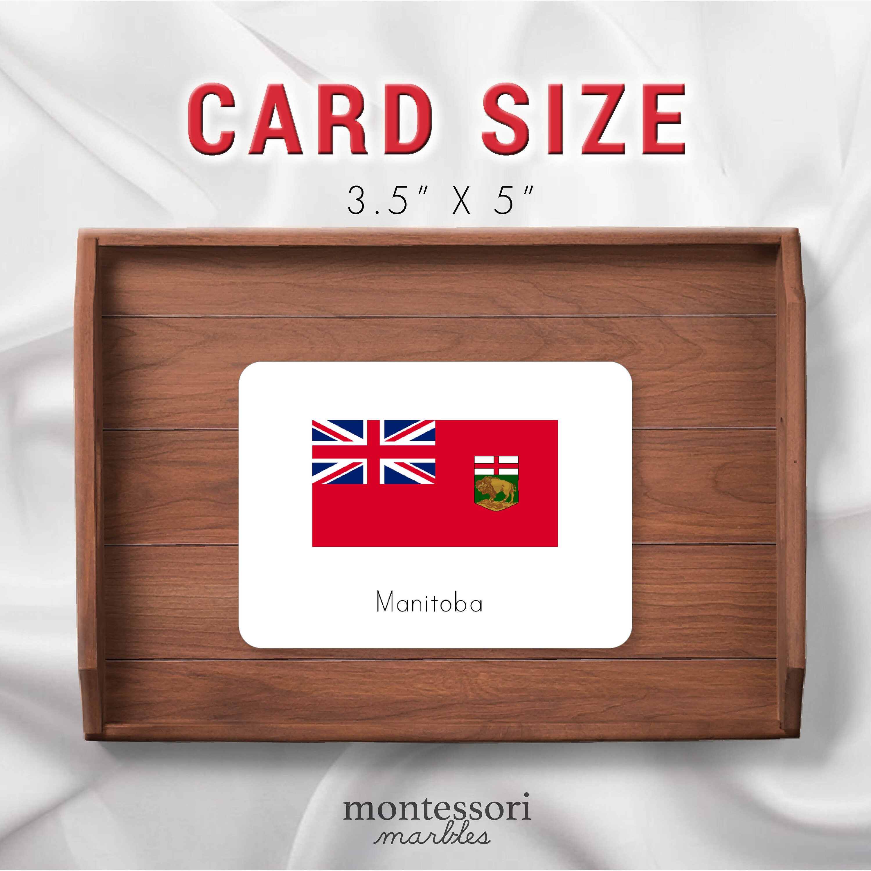 CANADA Provincial Flag Flash Cards 10 Provinces and 3 Territories ...