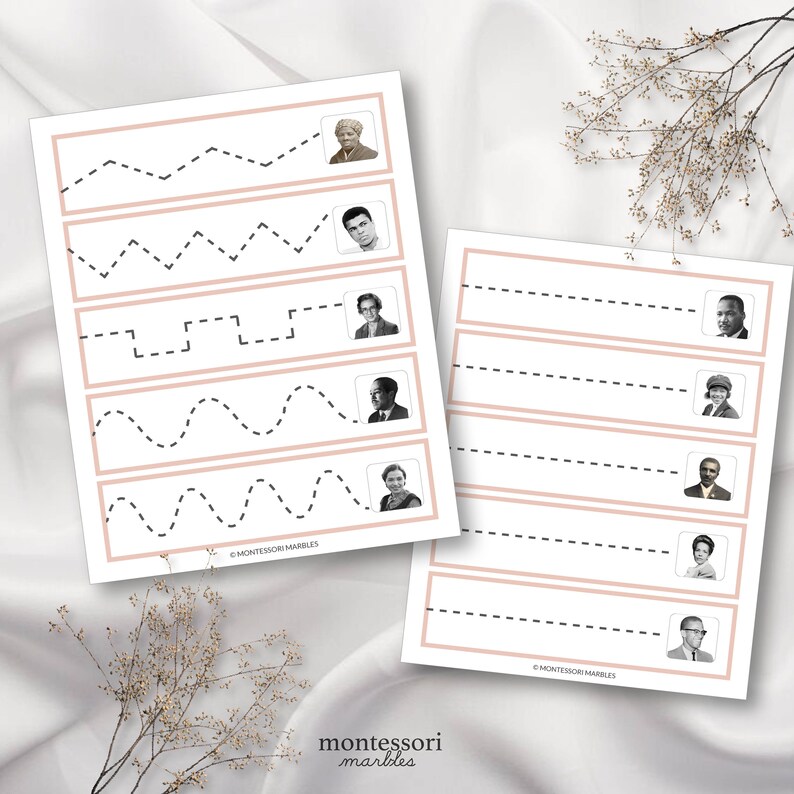 BLACK HISTORY MONTH Cutting Strips for Montessori Toddler - Etsy