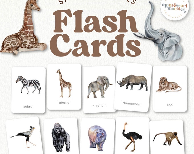 Montessori and Waldorf Learning Wild Animals Sustainable Match Toys ...