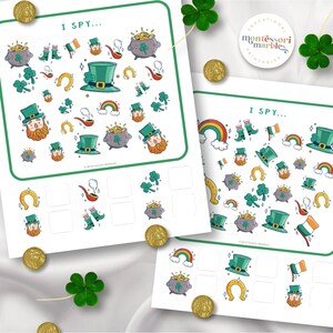 ST. PATRICK'S DAY, I Spy Activity, Fun Printable for Kindergarten ...