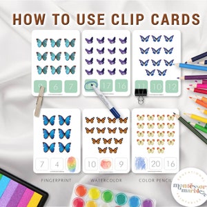 BUTTERFLY Counting 1 to 20 | Kindergarten Math | Learn to Count ...