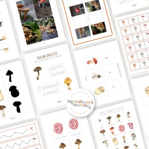 Mushroom Activity Bundle | Montessori Science | Nature Study Workbook ...