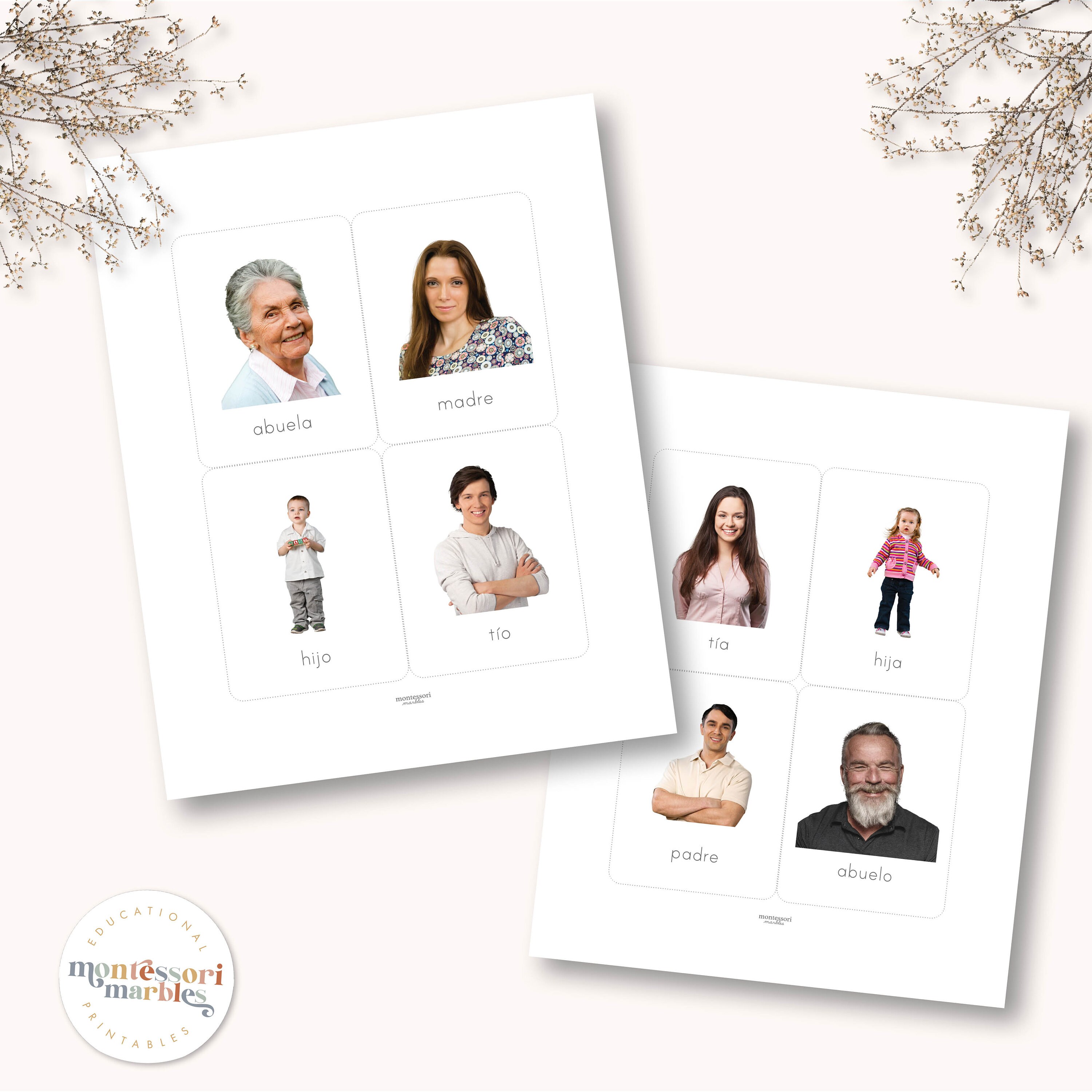 LA FAMILIA Tarjetas Didácticas Family Flash Cards Spanish Resources ...