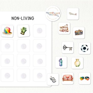 LIVING & NON-LIVING Sorting Cards, Montessori Inspired Activities ...