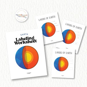 Earth Layers Labeling Worksheet | Montessori Geography Printable ...