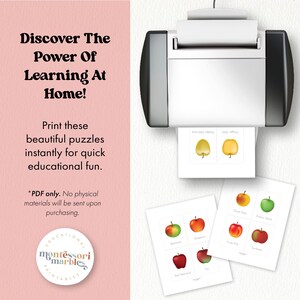 APPLES Flash Cards | 10 Flashcards | Montessori Inspired Homeschool ...