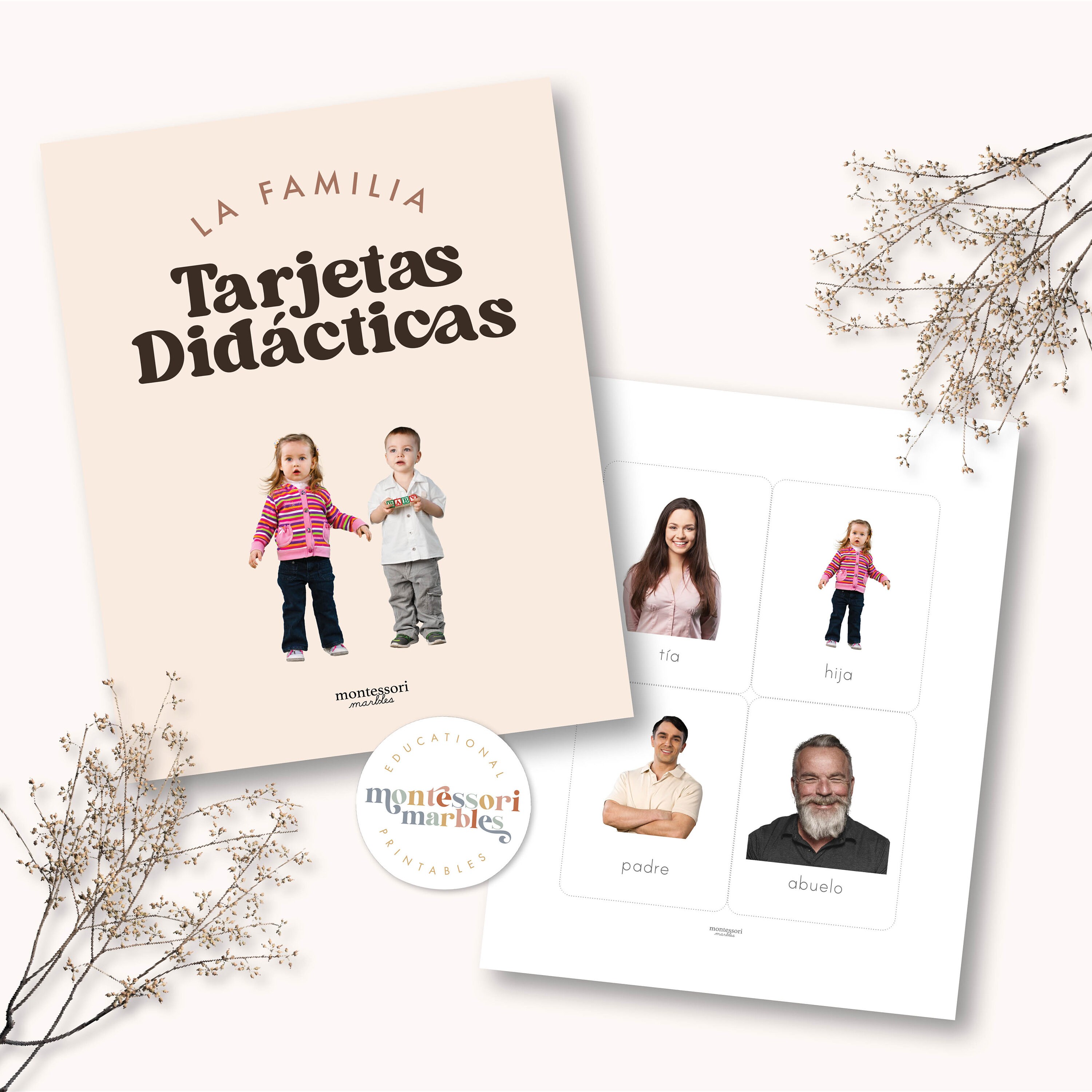 LA FAMILIA Tarjetas Didácticas Family Flash Cards Spanish Resources ...