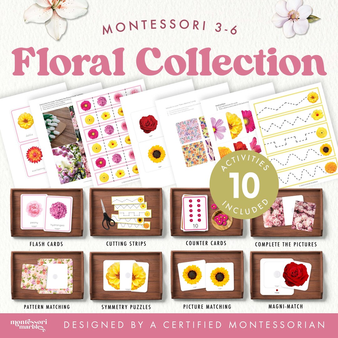 Spring Flowers Activity Bundle | 10 Spring Activities Flash Cards ...