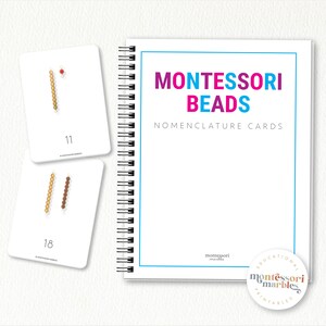 MONTESSORI GOLDEN BEADS Nomenclature Cards | Kindergarten Math Counting ...