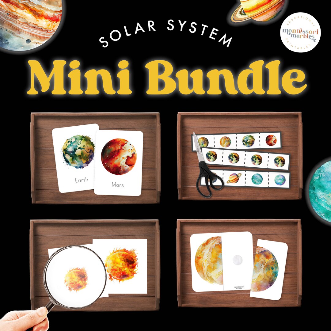 SOLAR SYSTEM Mini Bundle | 4 Sensory and Fine Motor Activities for ...
