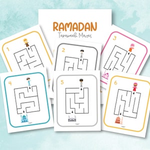 RAMADAN Mazes Activity | Taraweeh to Mosque | Fun Ramadan Printable for ...