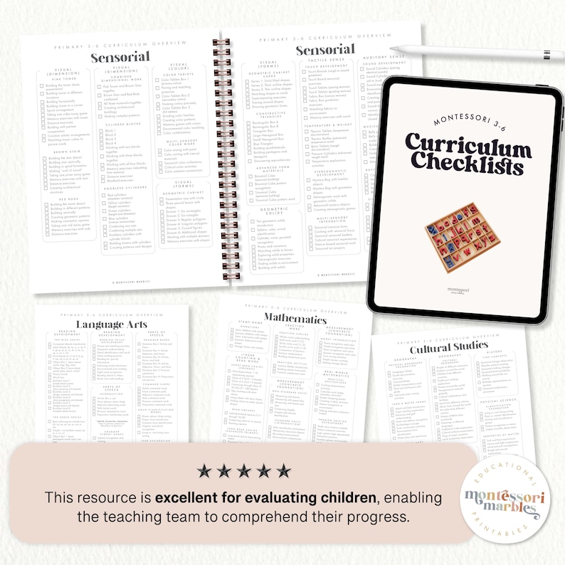 Montessori Curriculum Bundle Ages 3-12 | Preschool Checklist ...