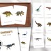 DINOSAURS Flash Cards 18 Flashcards Montessori Inspired Homeschool ...