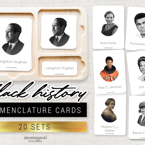 BLACK HISTORY MONTH Tracing Names of Famous African Americans | Etsy