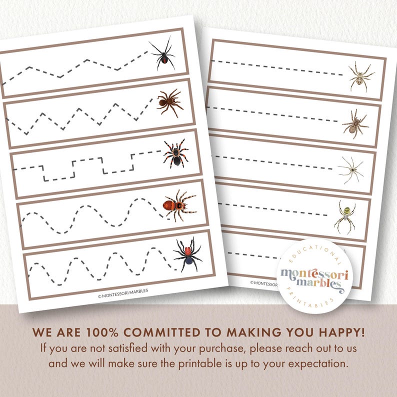 Spiders Cutting Strips | Scissor Practice Fine Motor Skills | Ages 2-5 ...