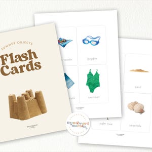 SUMMER Flash Cards | Summer Vocabulary Builder | Montessori Inspired ...