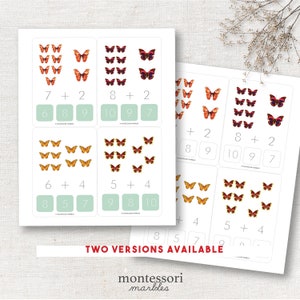 BUTTERFLY Counting 1 to 20 Kindergarten Math Learn to Count - Etsy
