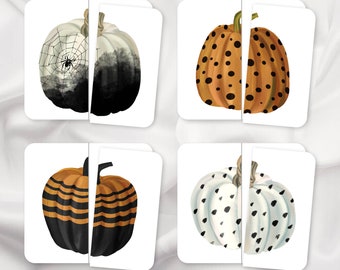 Pumpkin Color Matching Game Toddler Montessori Activity - Etsy