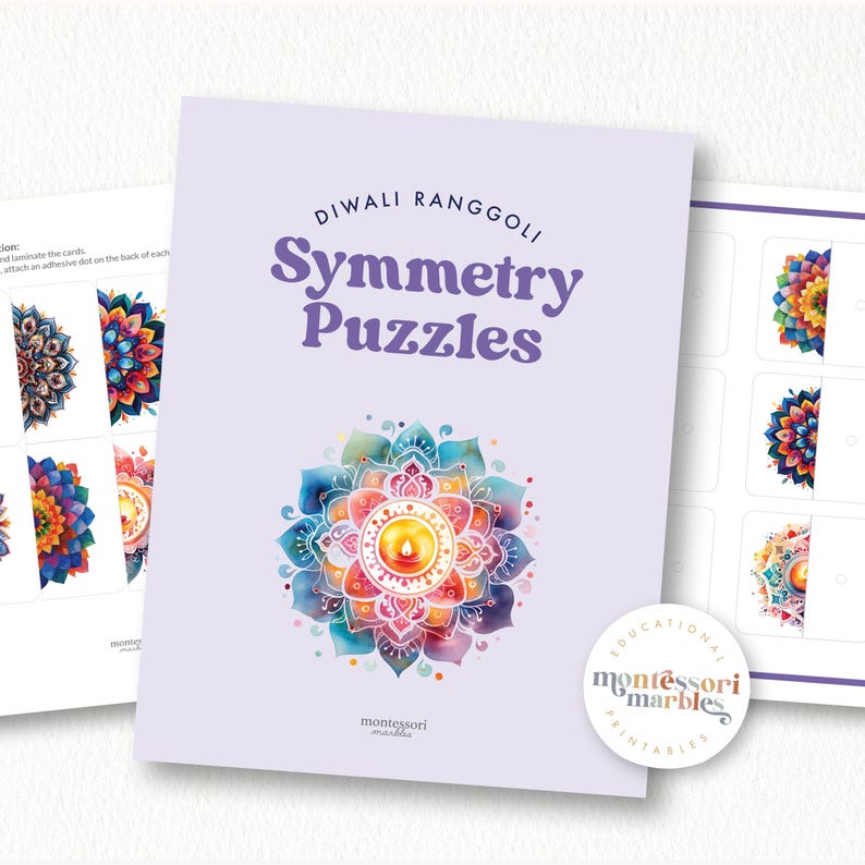 Diwali Rangoli Puzzle | Montessori Visual Discrimination Activity ...