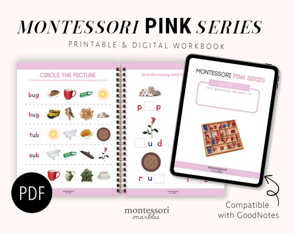 MONTESSORI PINK SERIES Workbook Short U Printable for PreK | Etsy
