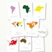 Seven Continents Flash Cards: Montessori Geography (digital Download ...