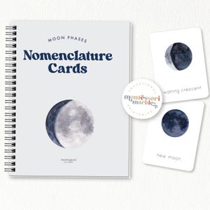 MOON PHASES Montessori Nomenclature Cards | Montessori at Home ...
