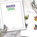 MARDI GRAS Symmetry Matching Puzzle Montessori Inspired - Etsy
