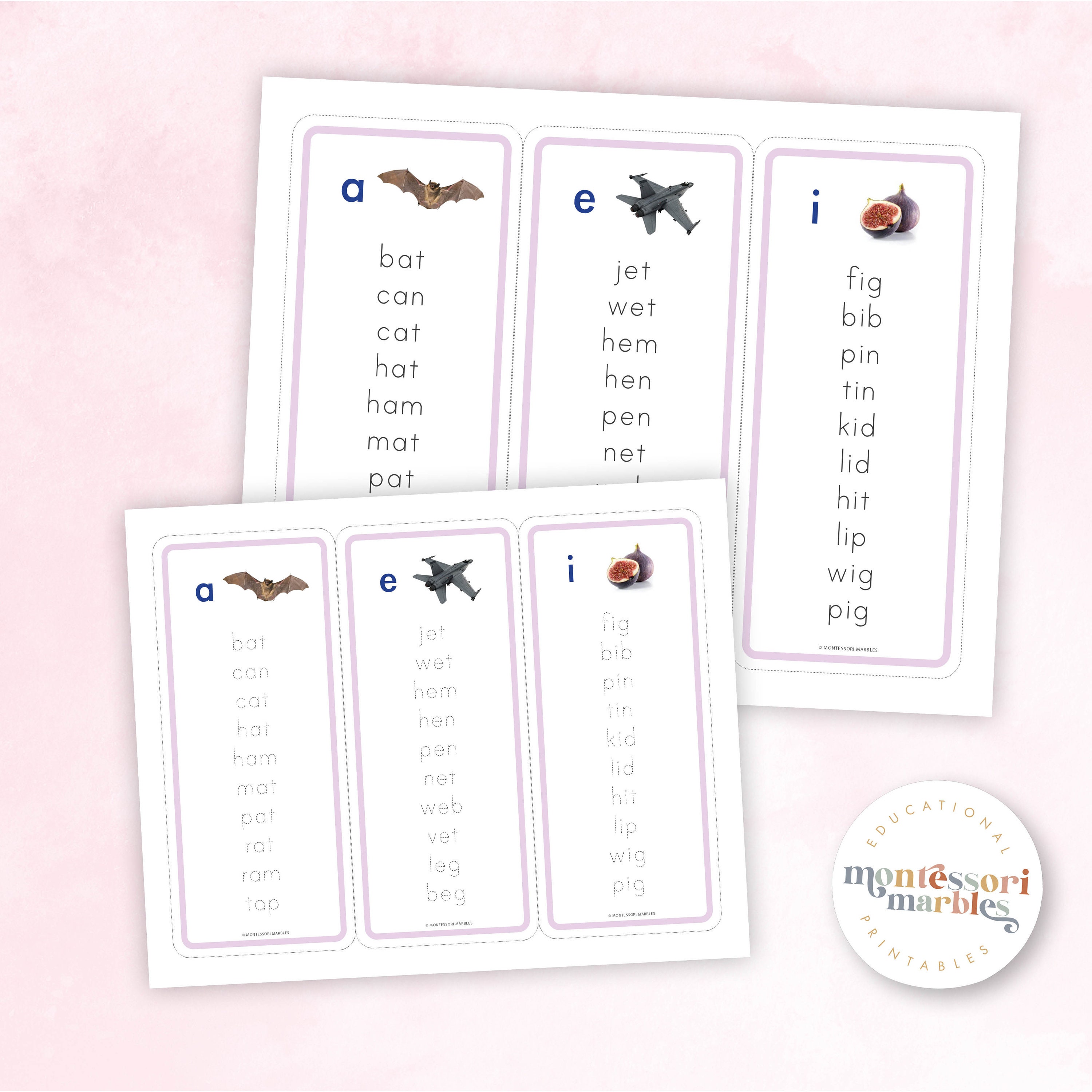 Language Word List Bundle | Montessori Language | Early Reading ...