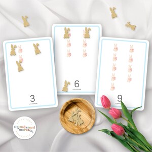 EASTER Counting Cards, Count 1 to 10, Montessori Inspire, Preschool ...