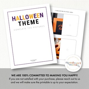 HALLOWEEN Montessori Picture Matching Activity, Toddlers Matching Game ...