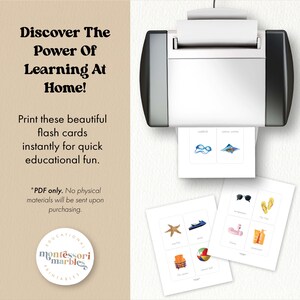 SUMMER Flash Cards | Summer Vocabulary Builder | Montessori Inspired ...