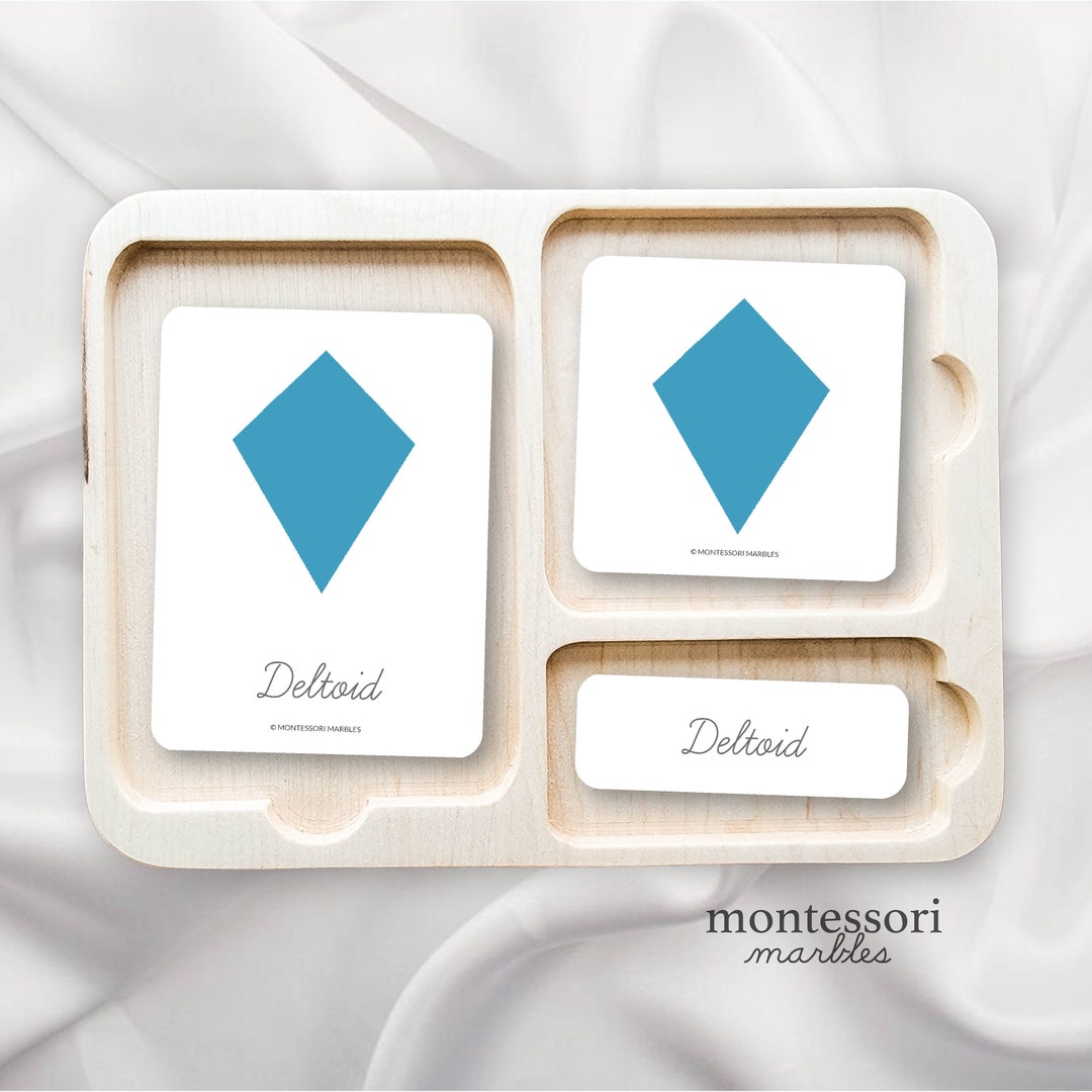 GEOMETRIC SHAPES Montessori Nomenclature Cards in Cursive Learn Shapes ...