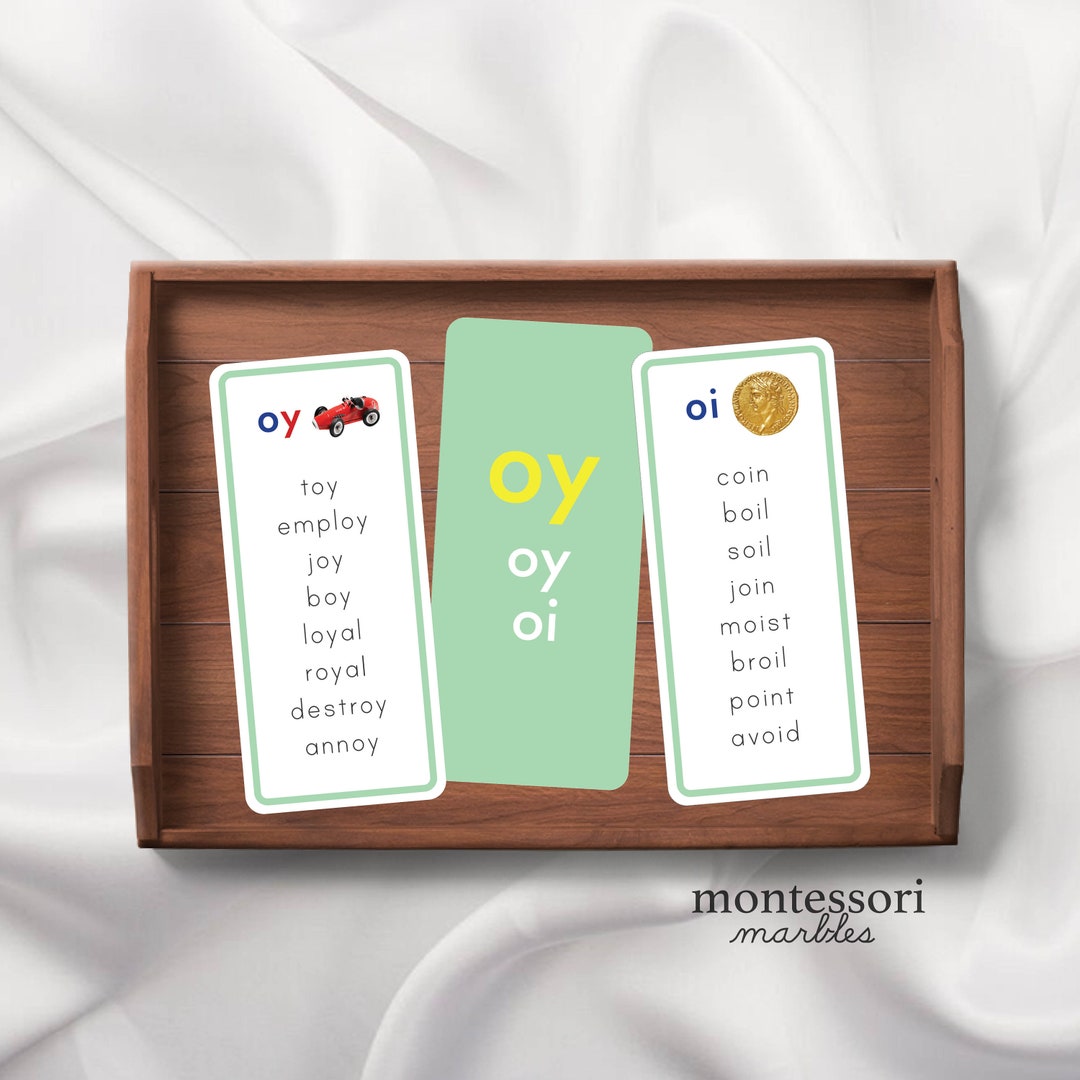 MONTESSORI GREEN SERIES Phonogram Word Lists Emerging - Etsy UK