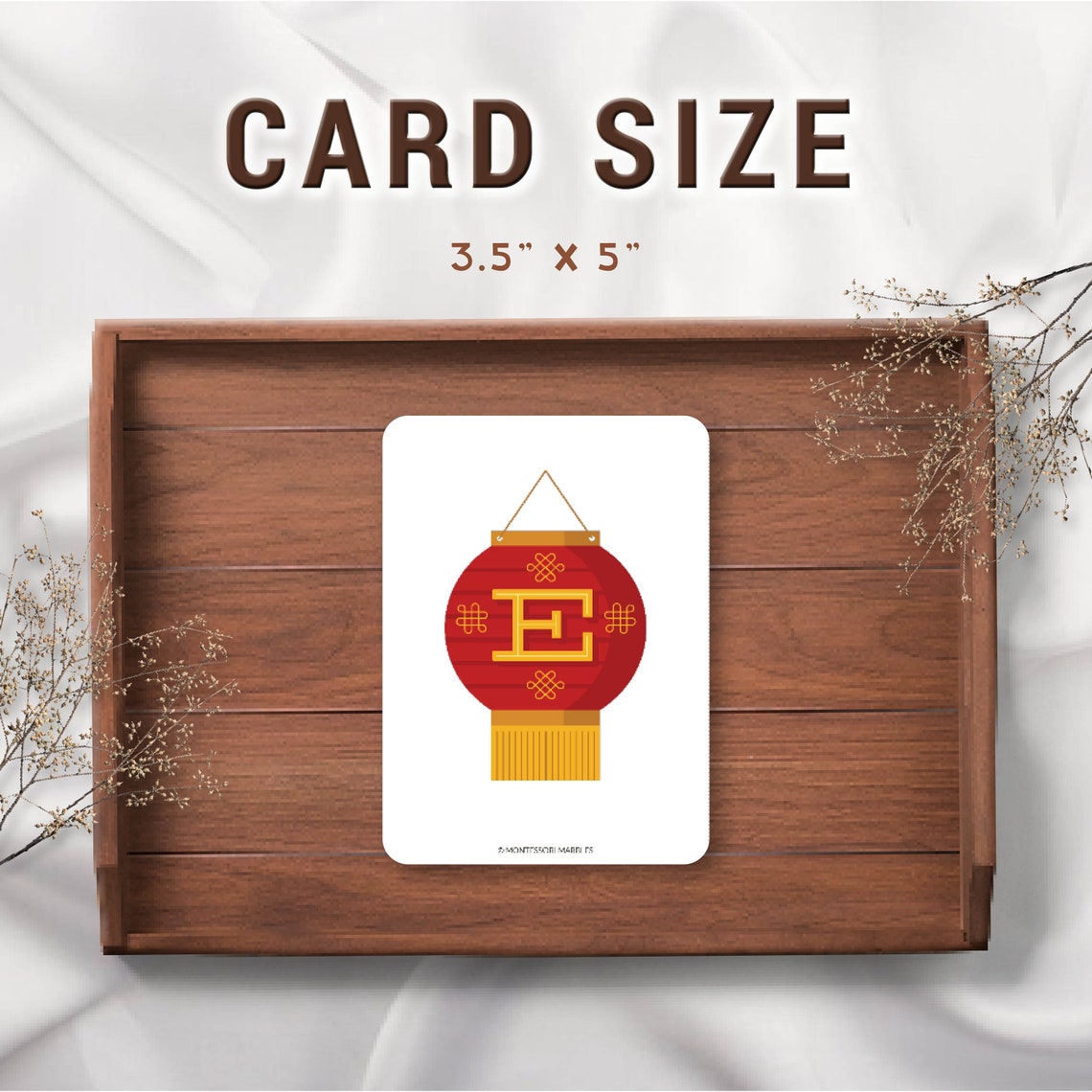Lunar New Year Alphabet Flash Cards | Lantern Theme Montessori Cultural ...