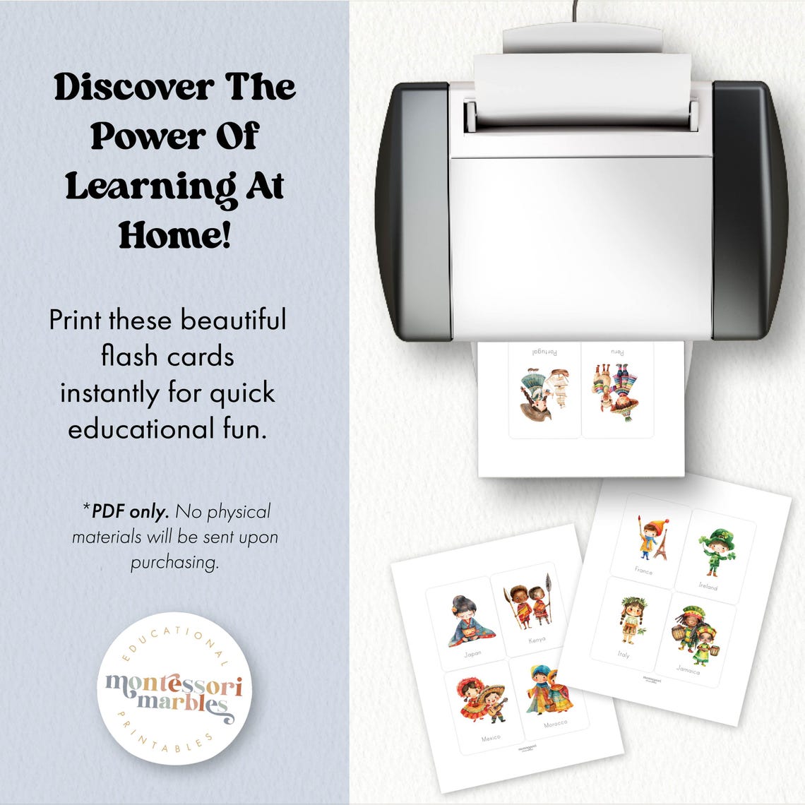 Children Around the World Flash Cards | Montessori Cultural Diversity ...