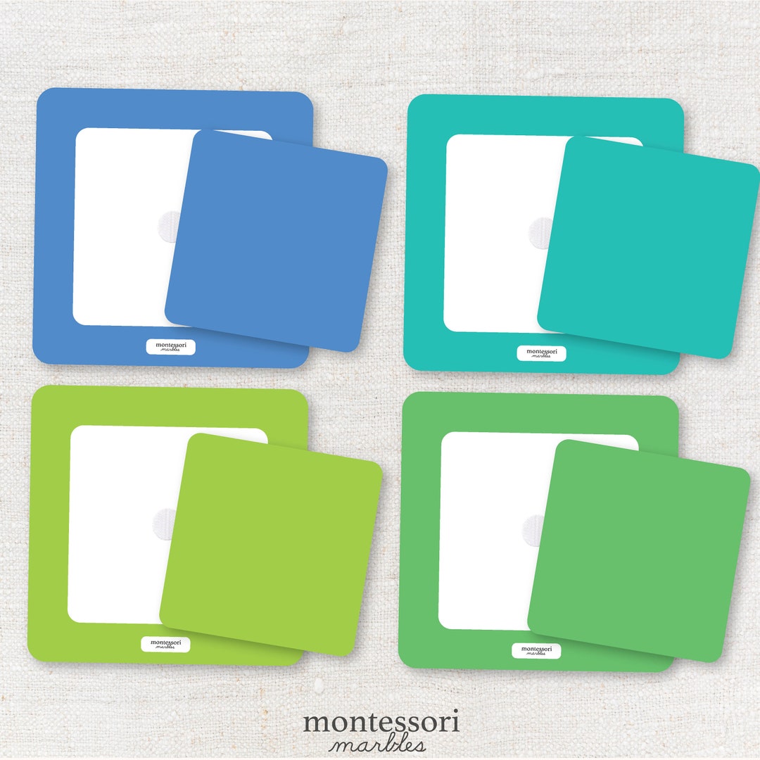 COLORS MATCHING Puzzle Activity Montessori Inspired Visual - Etsy