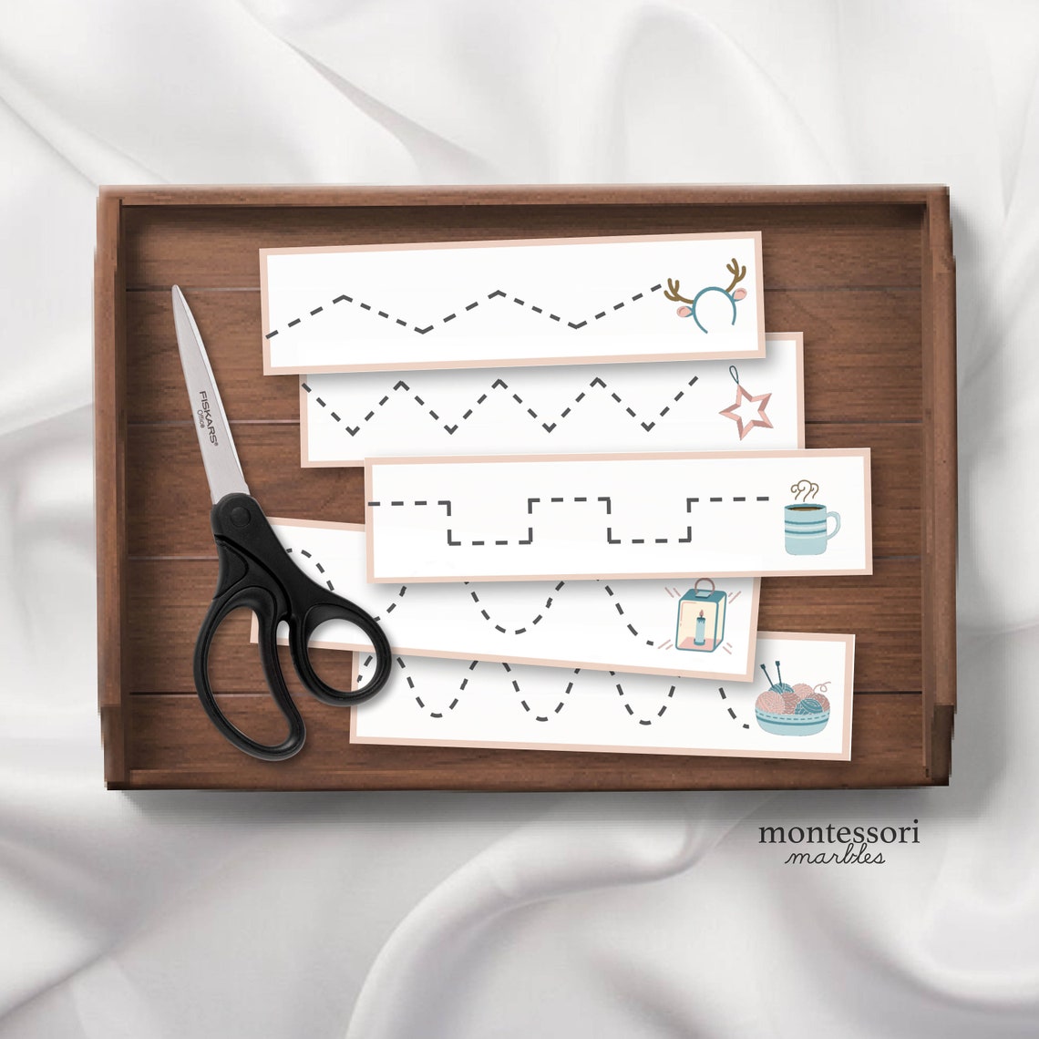 WINTER Cutting Strips Scissors Skills Cutting Skills Fine - Etsy