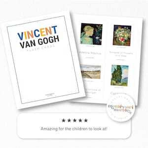 VINCENT VAN GOGH Flash Cards | Famous Artists | Famous Paintings | Art ...