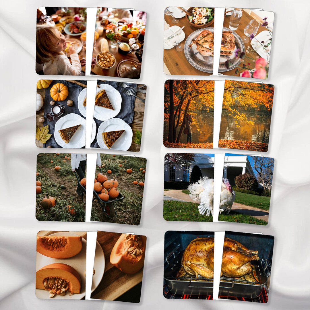 Thanksgiving Complete the Pictures | Montessori Cultural | Picture ...